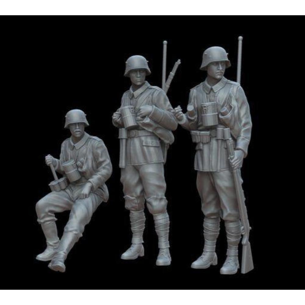White Storck Miniatures: 1:72; WWI German Stormtroopers | Steel Models