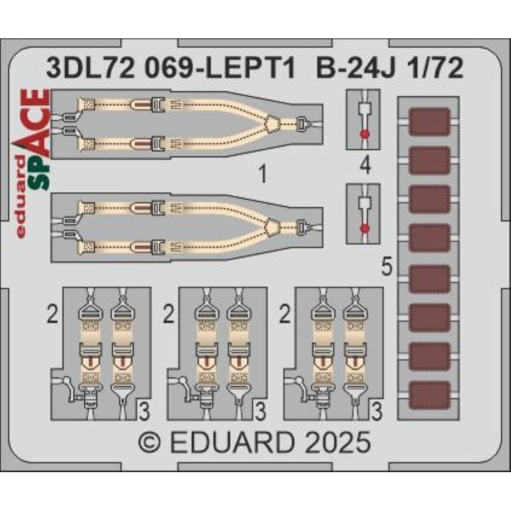 EDUARD: 1:72 Consolidated B-24J Liberator SPACE | Steel Models