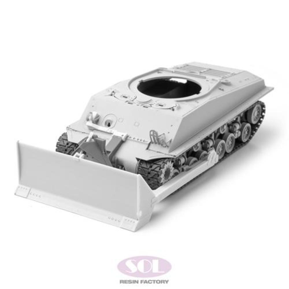 SOL MODEL: 1:35; WW II US M1 Dozer Blade (HVSS) (1:35) | Steel Models