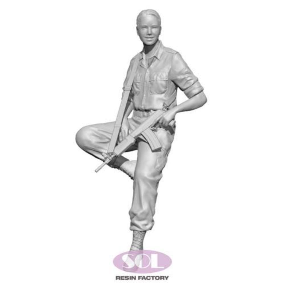 SOL MODEL: 1:35; IDF Female Tanker with Ponytail (3D Printed Kit ...
