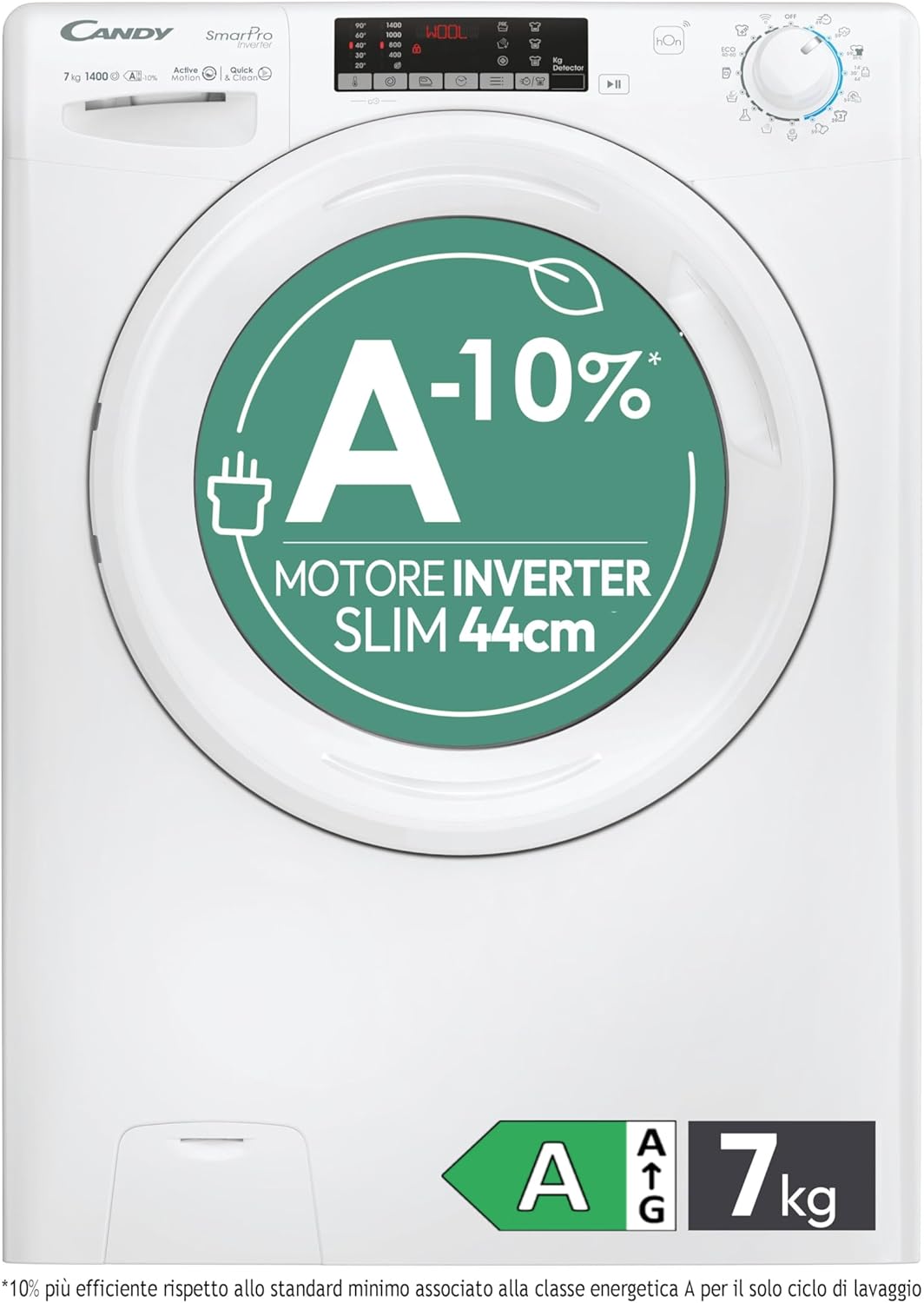 CANDY CO 4474TWM6/1-S LAVATRICE CARICA FRONTALE 7 KG 1400 GIRI CLASSE A ...