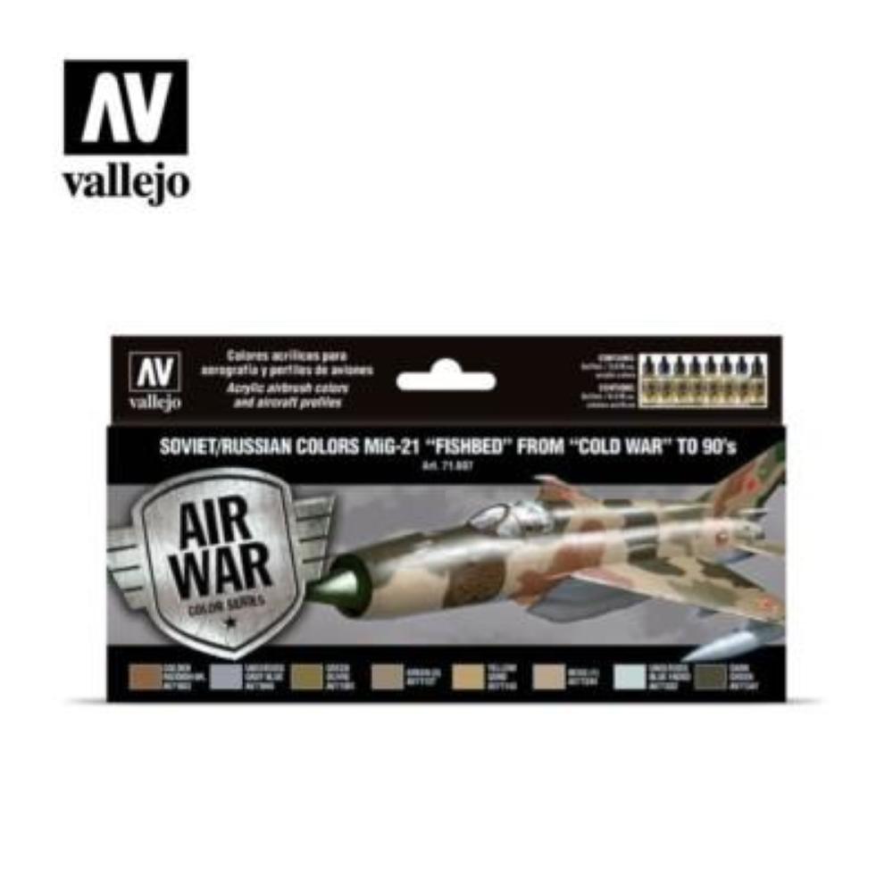 Vallejo Model Air Soviet / 8 colors set Soviet / Russian Colors MiG-21 ...