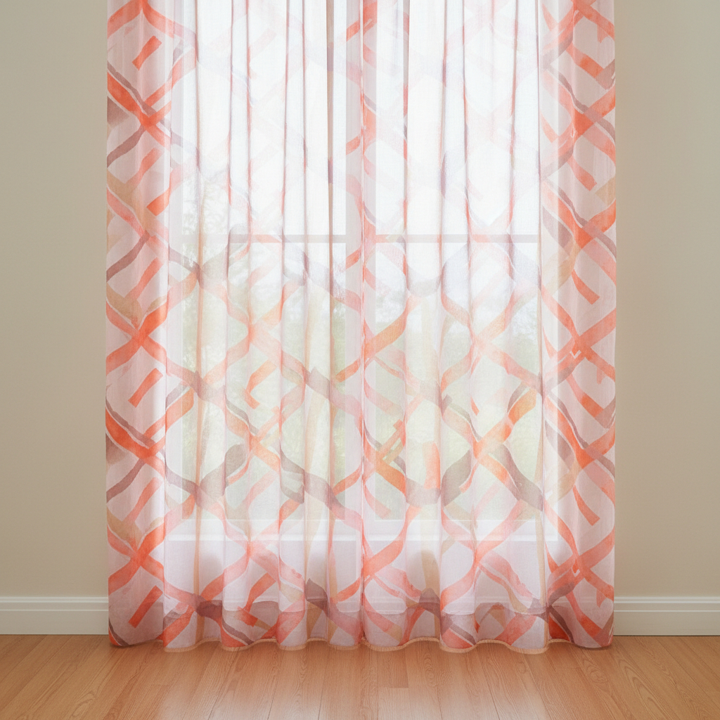 Indoor Furnishing Curtain with Panels with Rings 200x280 Israel